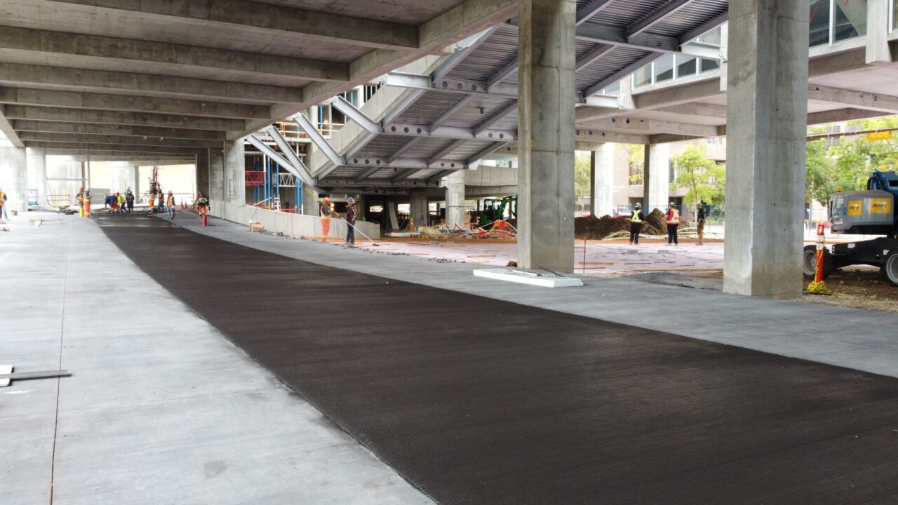 9th Avenue Parkade & Cycle Track - ALSA Road Construction